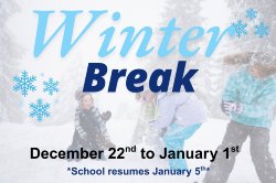 Winter Break - No School | Chino Valley High School